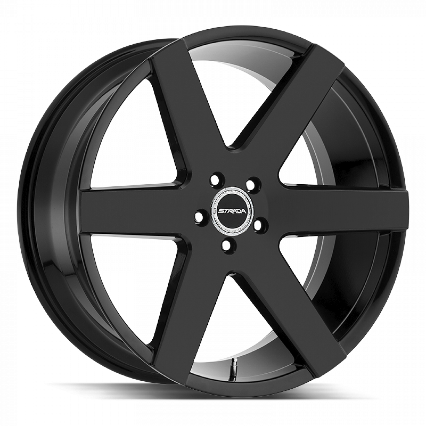 Strada Coda Gloss Black 20x8.5 5x108 +35 | Car, Truck & SUV Wheels and ...