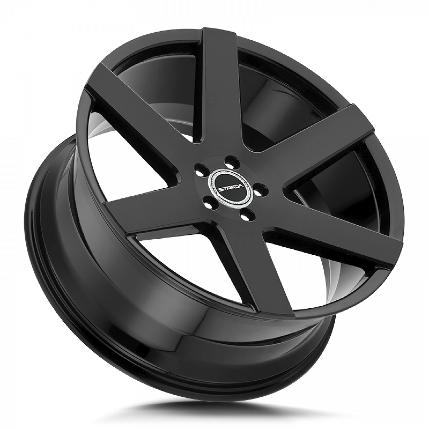 Strada Coda Gloss Black 20x8.5 5x108 +35 | Car, Truck & SUV Wheels and ...